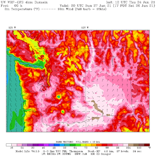 Update on Northwest US Heat Wave Predictions – Iowa Climate Science ...